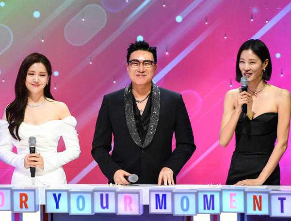 2023 SBS 연예대상의 3MC, 이상민-이현이-김지은 : 현장포토 : SBS