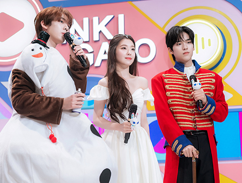 [현장포토] 인가 시네마 주인공 3MC 등장! : 현장포토 : SBS